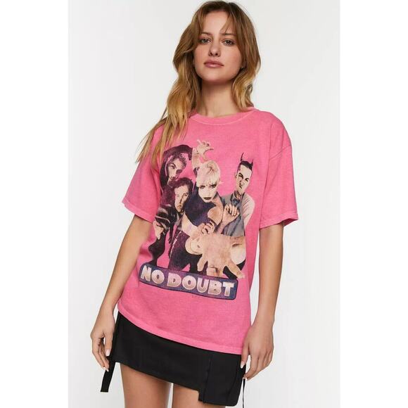 No Doubt | Tops | No Doubt Womens Tshirt Pink Garment Dye Vintage Wash ...